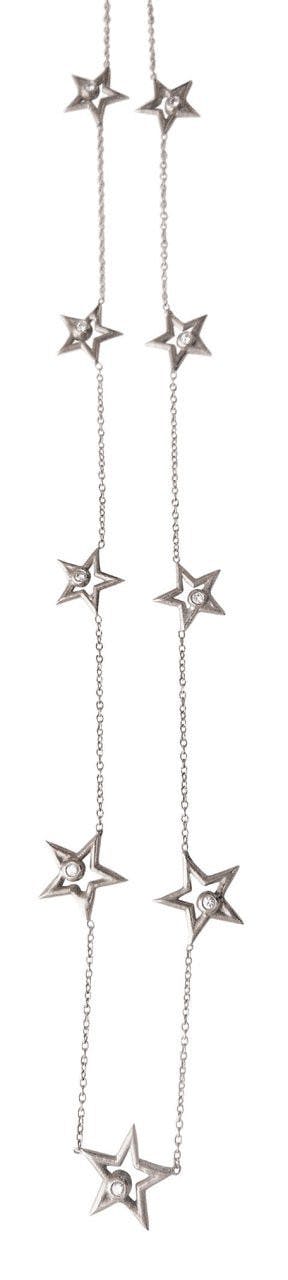 Chain of Stars Necklace - 14K Gold With Diamonds - Jewelry - by Jane ...