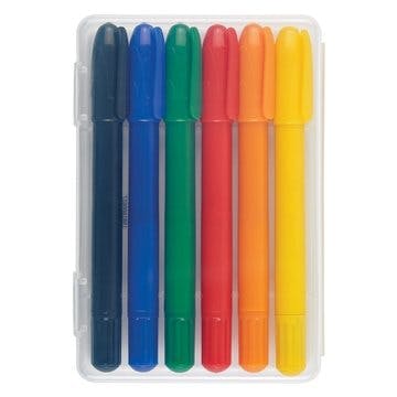 6-Piece Retractable Crayons In Case - Paper Goods - by Garment Factory ...