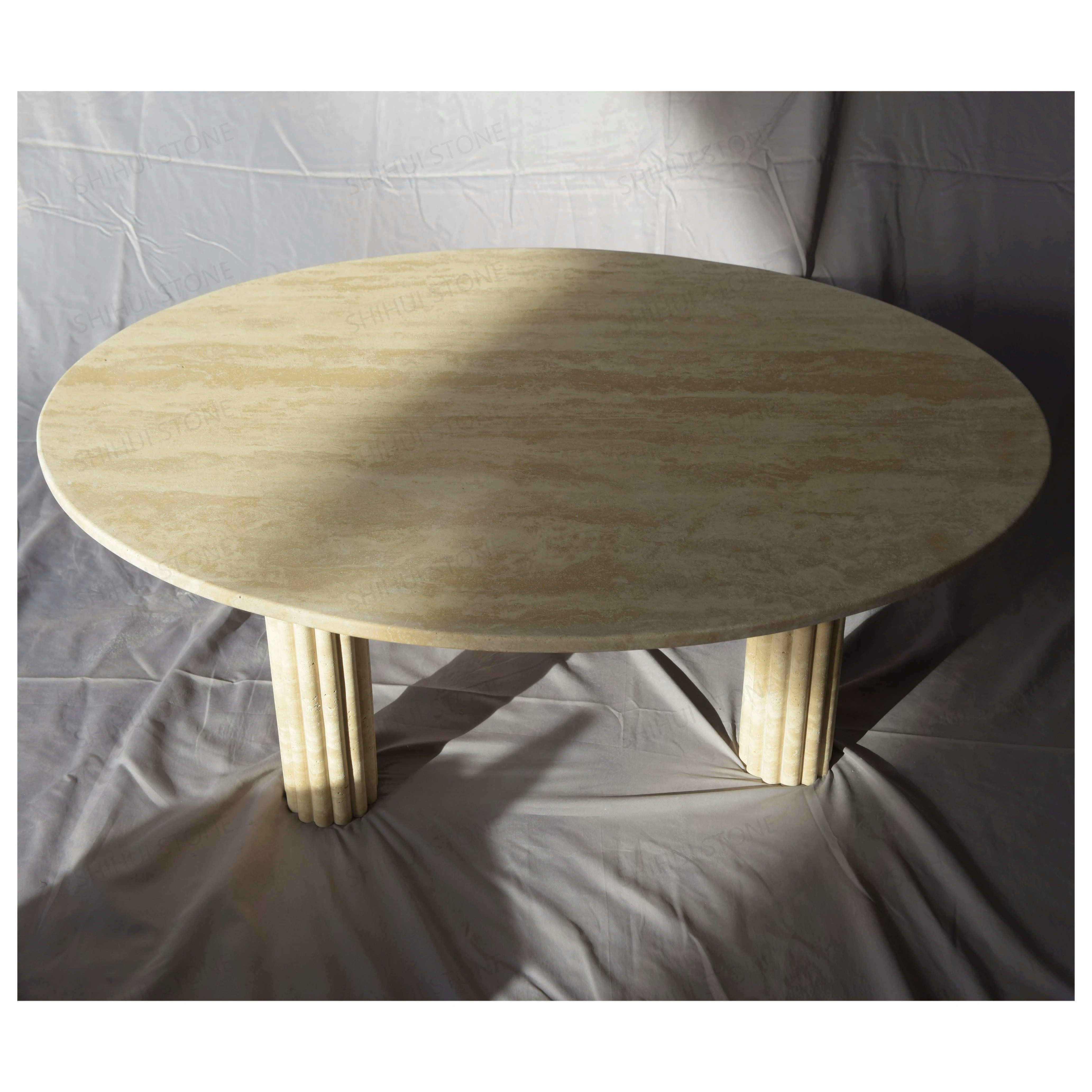 Custom Stone Dining Table with Oval Top - Home Goods - by Shihui ...