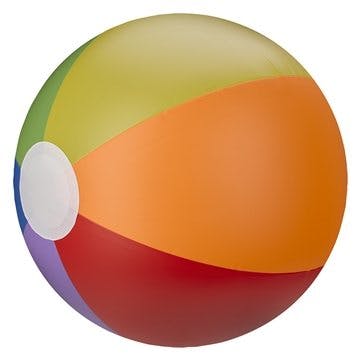 16" Rainbow Beach Ball - Toys & Games - by Garment Decor | Pietra
