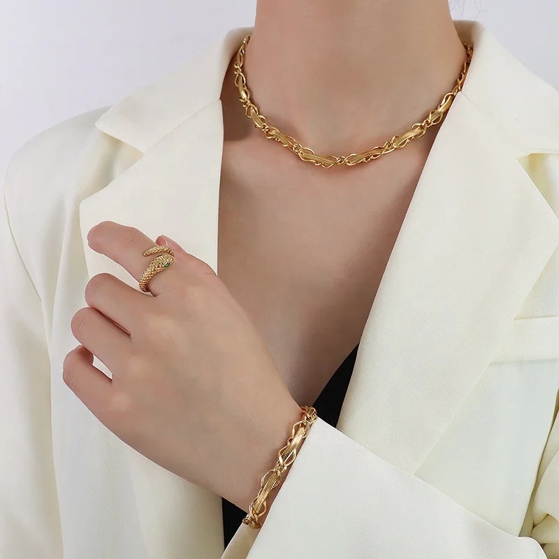 Stainless Steel Design Hip Hop Jewelry Set - Jewelry - by QL Factory ...