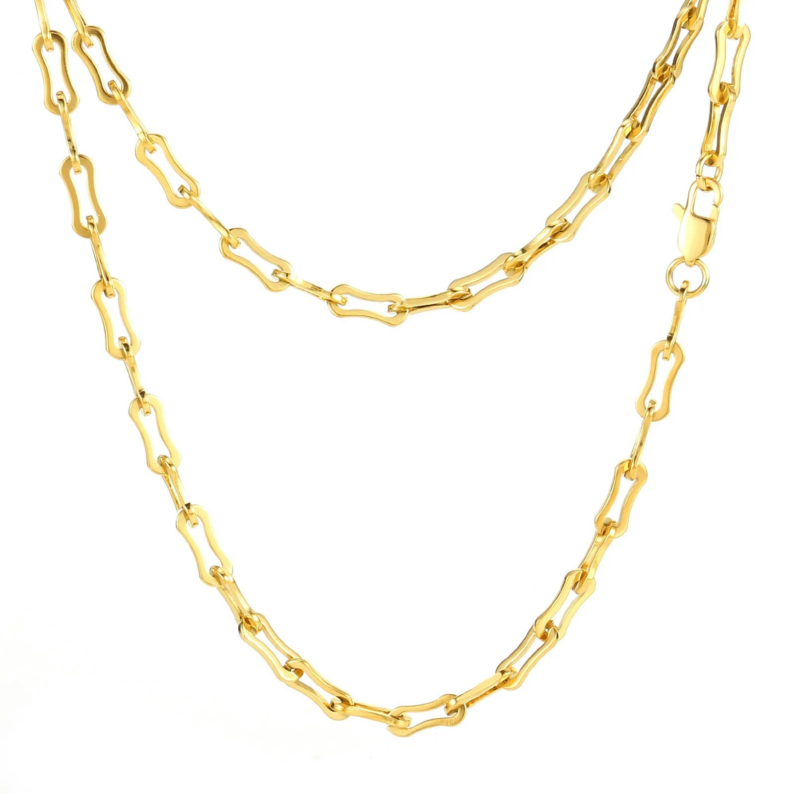 Exaggerated Gold Hip Hop Jewelry Set - Jewelry - by QL Factory | Pietra